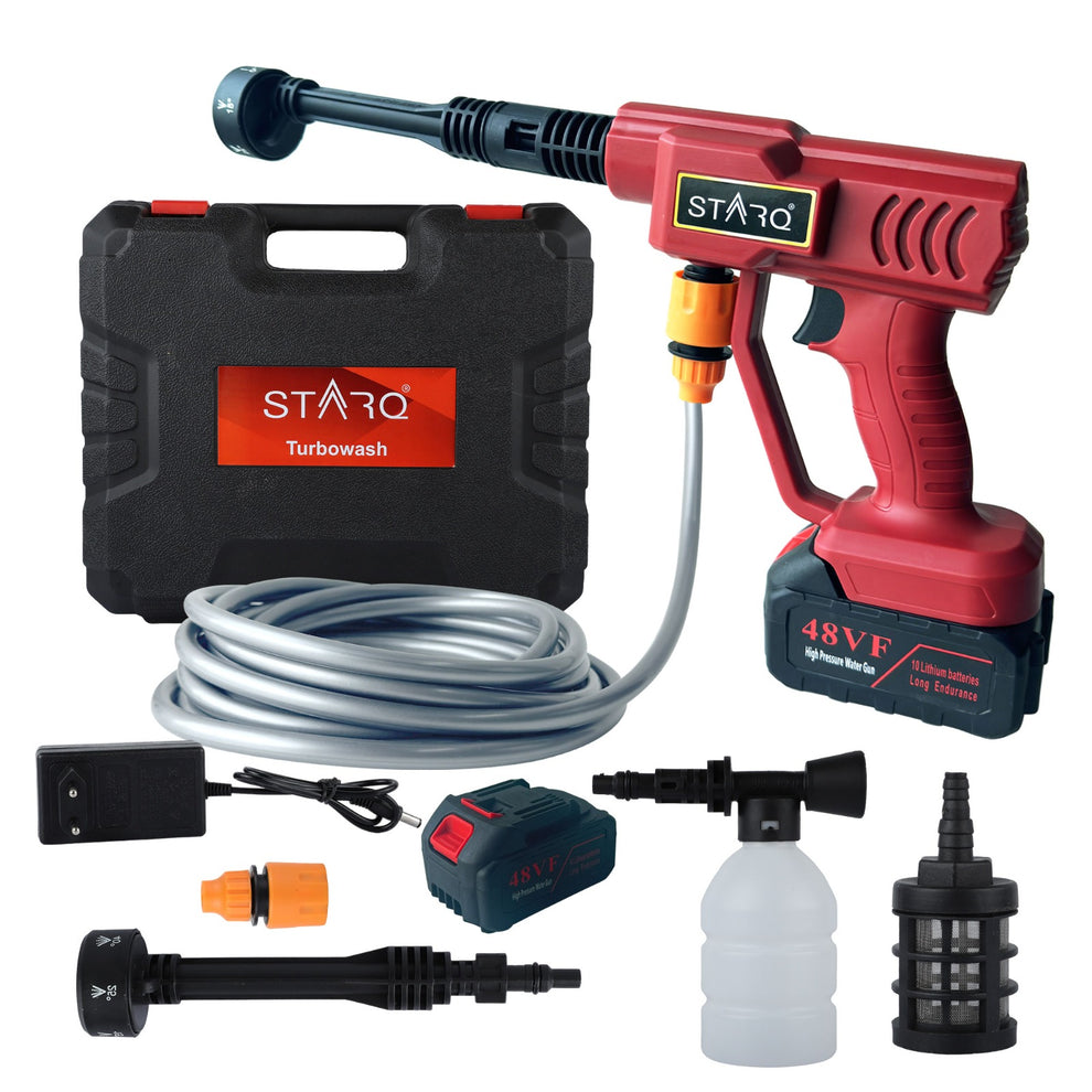 STARQ Turbowash Cordless Portable 48V Wireless Pressure Washer Gun - 1 – Starq Retails