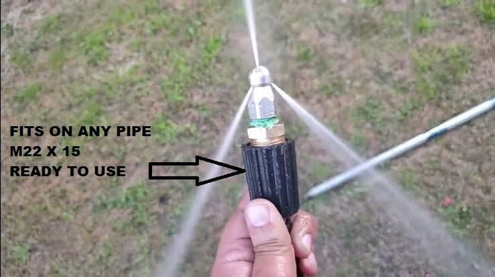 STARQ Quick Connector Rotary Gutter/Sewer/Drain Cleaning Nozzle Attach ...