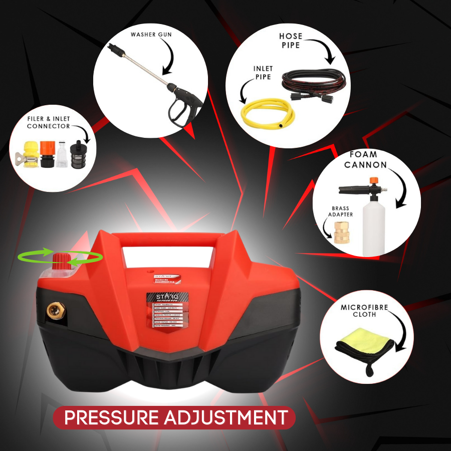 STARQ AQUABLAST2.6 2600W | 280 Bar | Heavy Duty High Pressure Car Wash ...