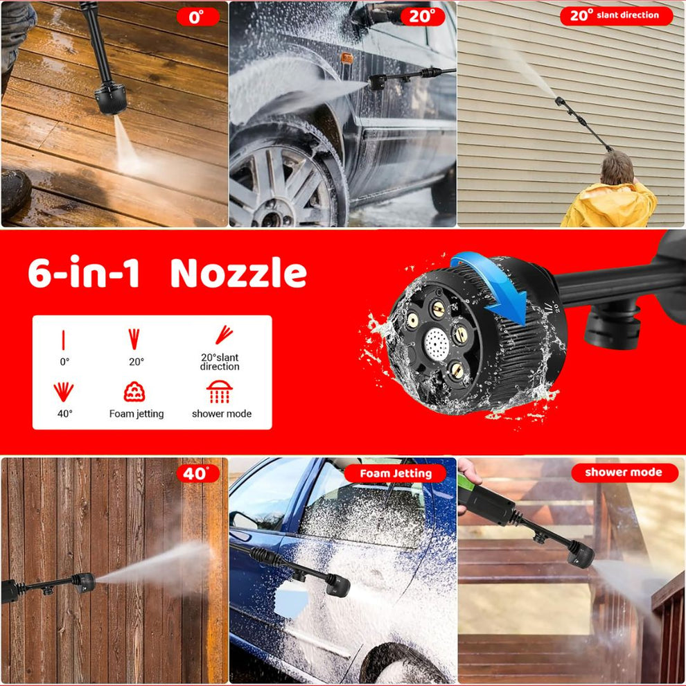 STARQ Turbowash Cordless Portable 48V Wireless Pressure Washer Gun - 1 ...