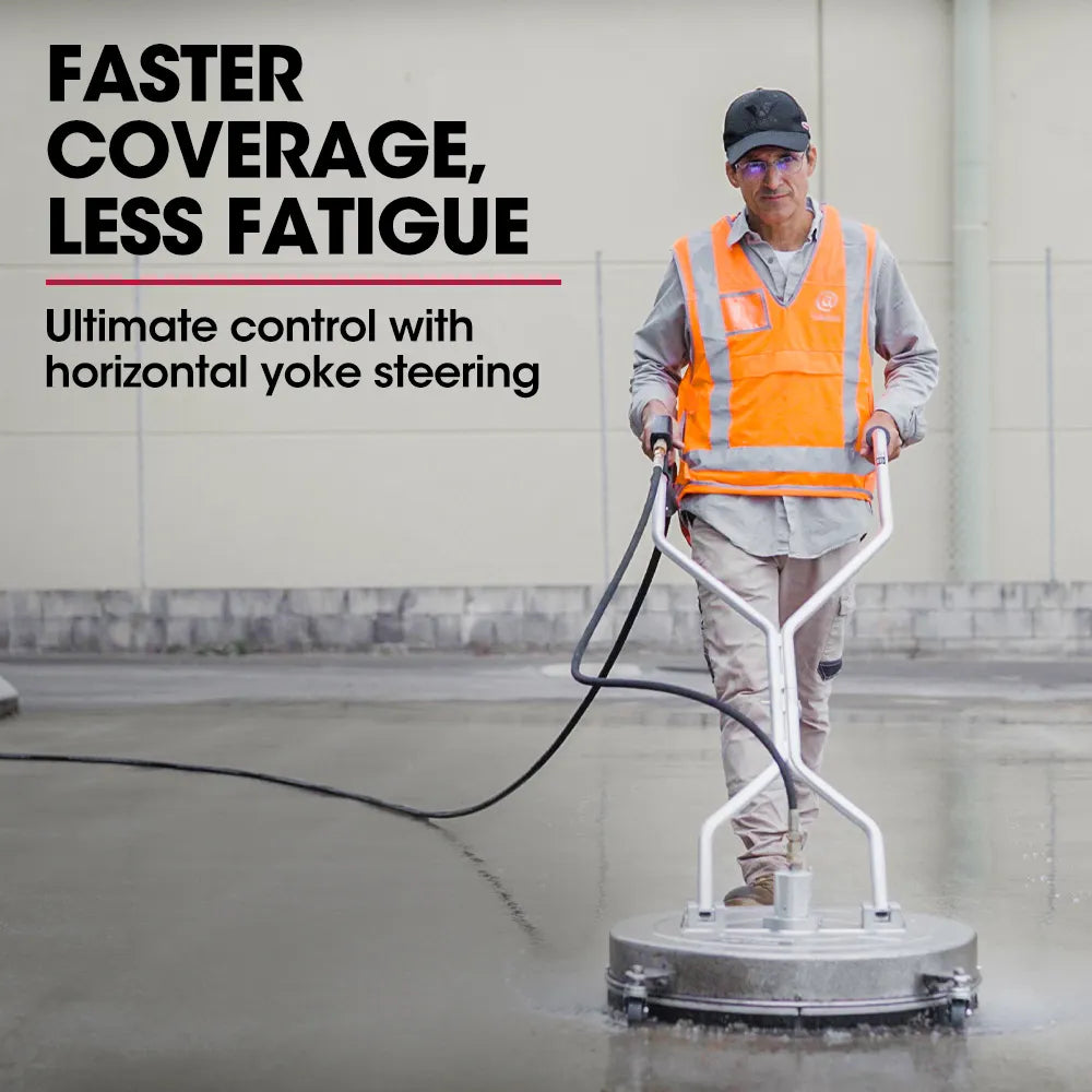 STARQ Stainless Steel Pressure Washer Surface Cleaner, 3/8" Fitting, w ...